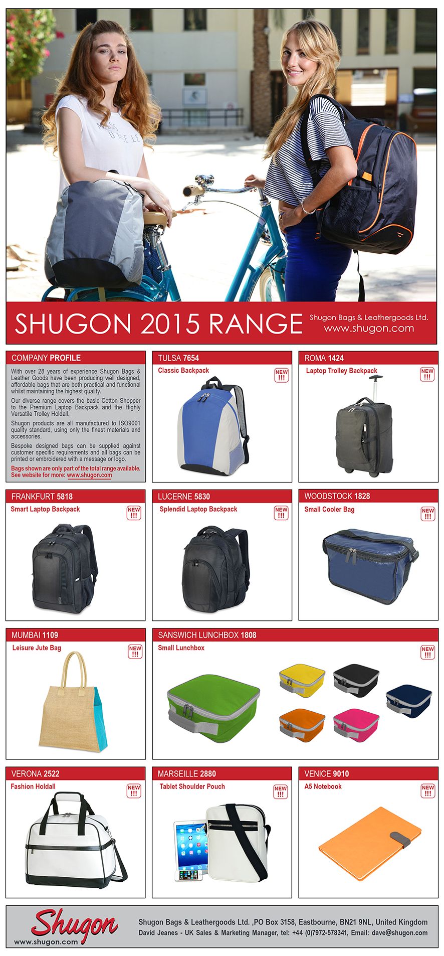 New Range from Shugon Bags - Printwear & Promotion