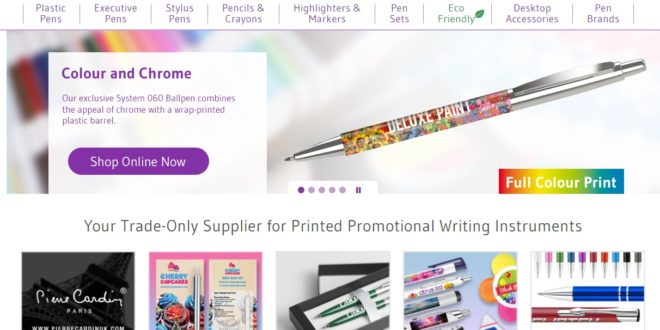 The Pen Warehouse launches new website - Printwear & Promotion